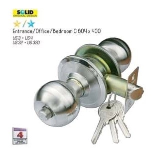 Jual SOLID - KUNCI PINTU BULAT/CYLINDRICAL LOCKSET SOLID C 604 X 400 ...