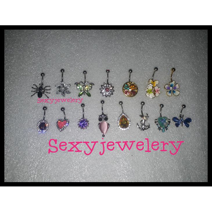 Jual TERJAMIN Navel Belly Ring Anting Pusar Tindik Perut / Puser ...