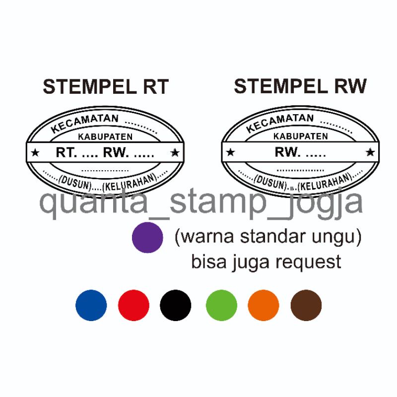 Jual STEMPEL RT RW CUSTOM | Shopee Indonesia