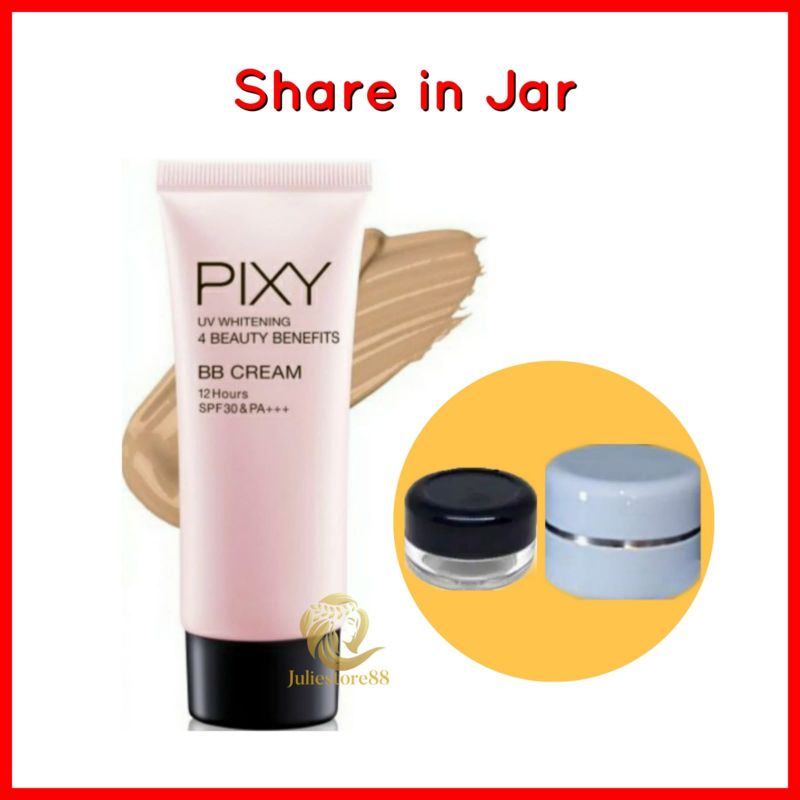 Jual (SHARE IN JAR) PIXY BB Cream Spf30 & PA+++ UV Whitening 4 Beauty Benefits | Shopee Indonesia