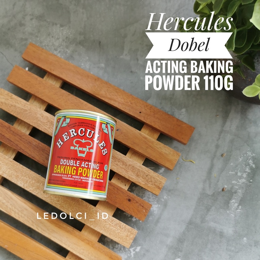 Jual TERMURAH! HERCULES DOUBLE ACTING BAKING POWDER KALENG 110 GR ...