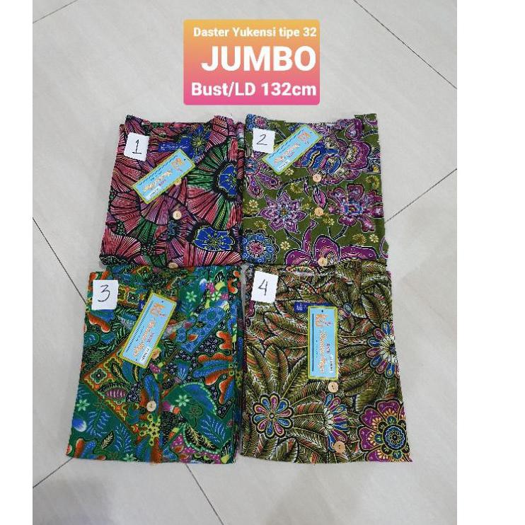 Jual Der batik YUKENSI tipe 32 JUMBO merk Ungu label Biru LD 136- 138cm ...