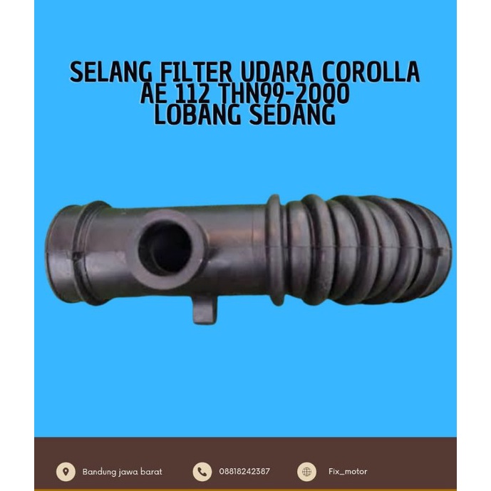 Jual SELANG HAWA / SELANG FILTER UDARA COROLLA AE112 Tahun 2000 Lobang ...