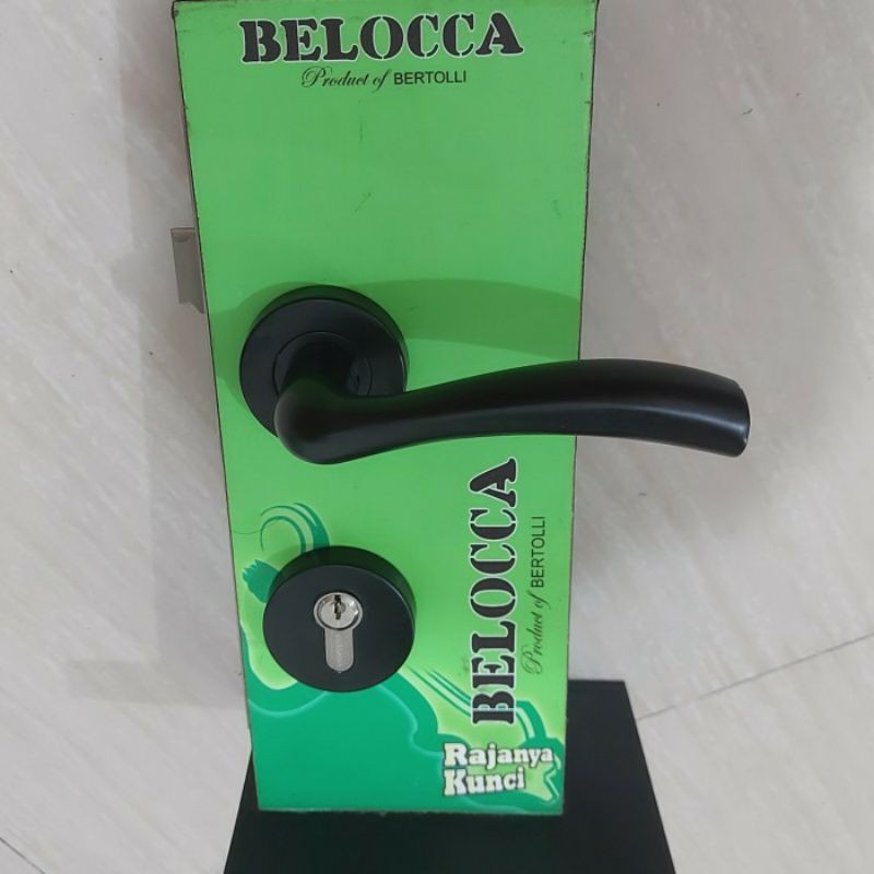 Jual BELOCCA Handle Kunci pintu rumah Set Roses STAINLESS Black Hitam ...