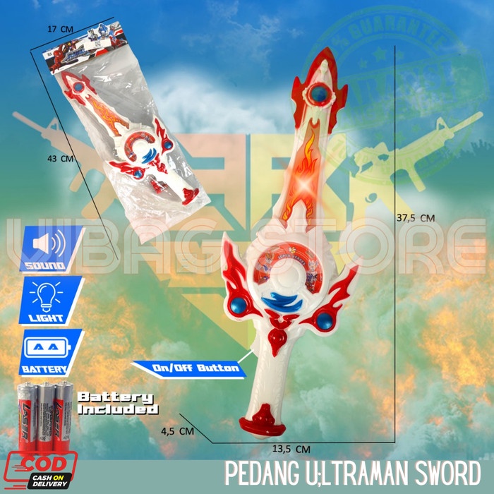 Jual Mainan Pedang Ultraman Sword Ninja Power Ranger Kamen Rider ...