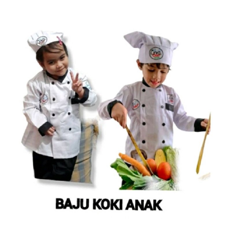 Jual Baju Seragam Koki Anak, Baju profesi koki anak, baju karnaval anak ...