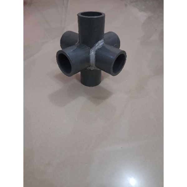 Jual tee 6 way 1inchi konektor pipa 6 arah ukuran 1 inchi inchi ...