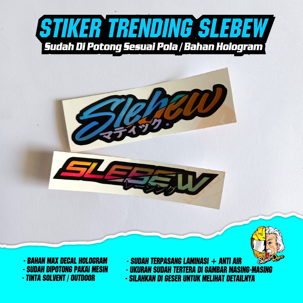Jual stiker slebew / stiker viral / stiker kata kata / stiker hitz ...