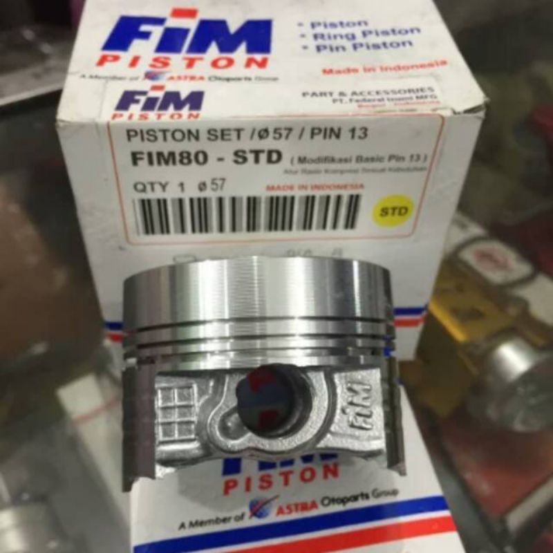 Jual Piston set fim ukuran 57sampai 60 pin 13 14 15 | Shopee Indonesia
