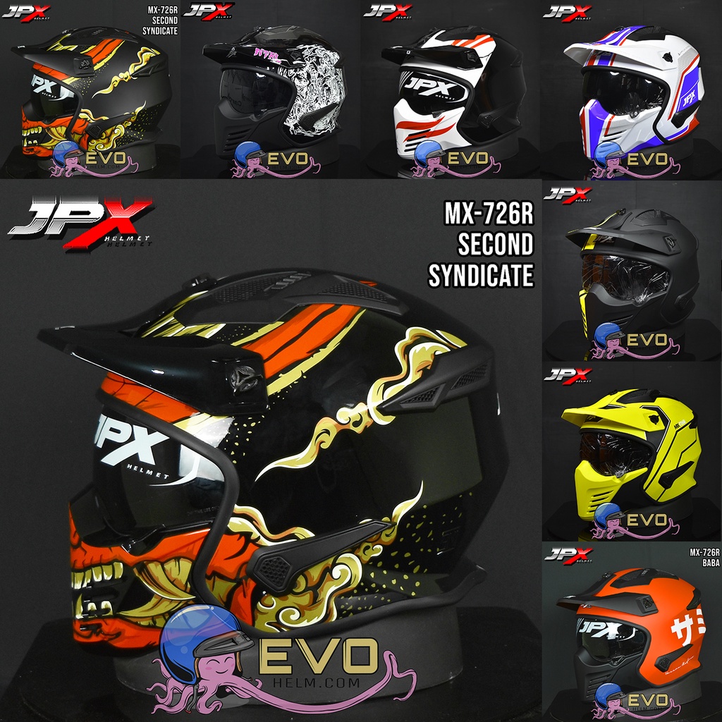 Jual HELM JPX MX726R R06 SECOND SYNDICATE MOTIF BARONG - TERBARU ...