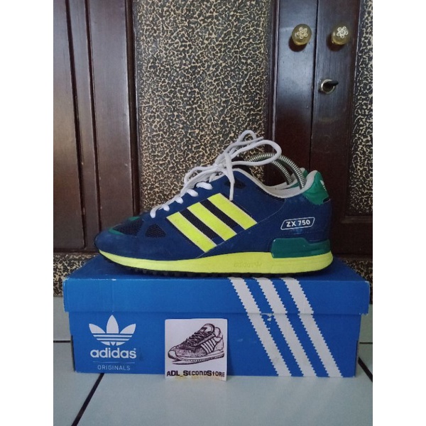 Jual adidas zx750 biru stabilo second original | Shopee Indonesia