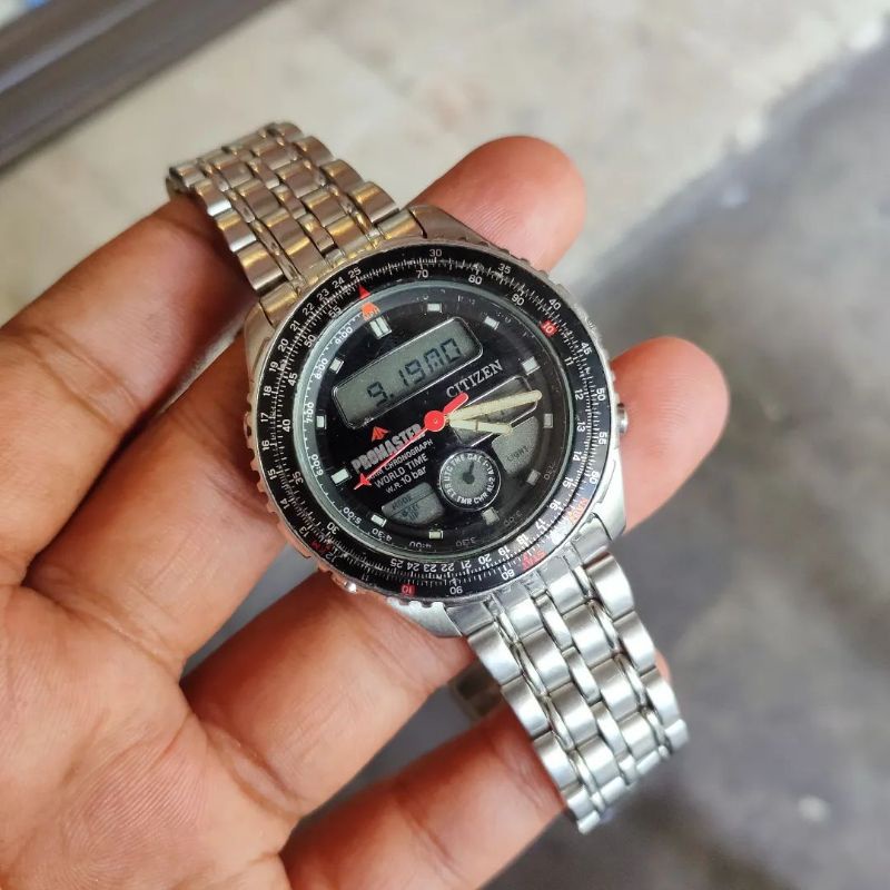 Jual JAM TANGAN PRIA SECOND CITIZEN PROMASTER WORLD TIME | Shopee Indonesia