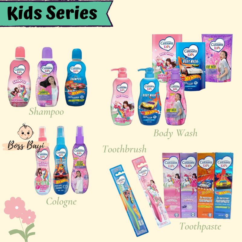 Jual Cussons Kids Series/Shampoo/BodyWash/Cologne/Toothbrush sikat gigi ...
