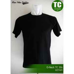 Jual Kaos Polos Teteron Cotton 30s Hitam | Shopee Indonesia