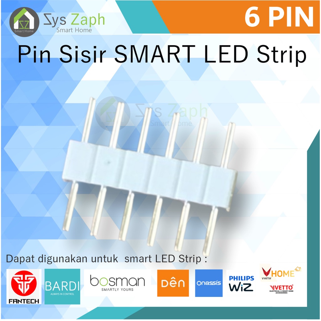 Jual Konektor 6 Pin Sisir LED Strip BARDI RGBWW BARDI Fantech Philips ...