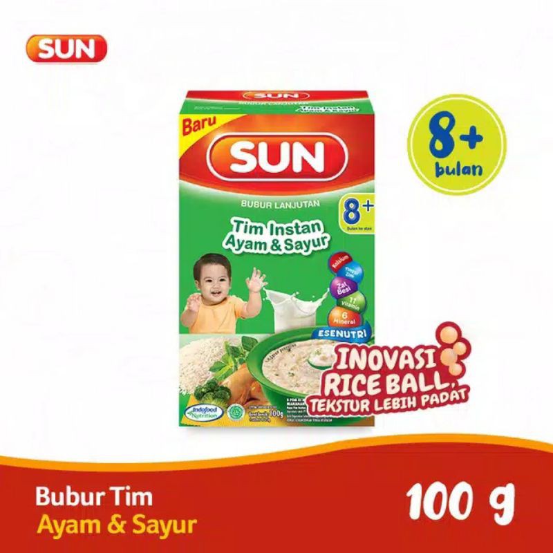 Jual Bubur Tim SUN Ayam dan Sayur 100gr | Shopee Indonesia