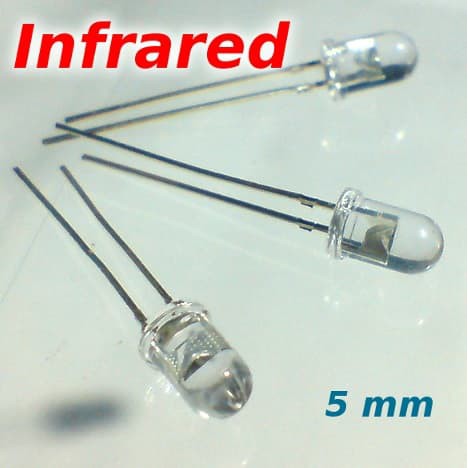 Jual LED Infrared 5mm Pemancar Sinar Cahaya Infra Merah lampu remote ...