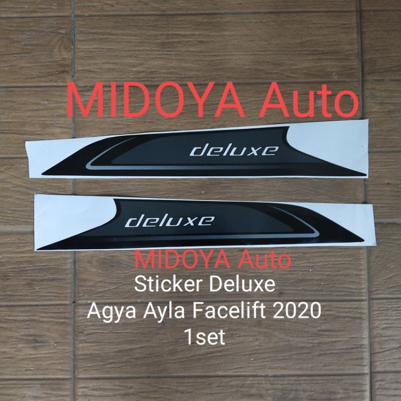 Jual Sticker Deluxe Agya Ayla Facelift Tahun 2020 1set | Shopee Indonesia