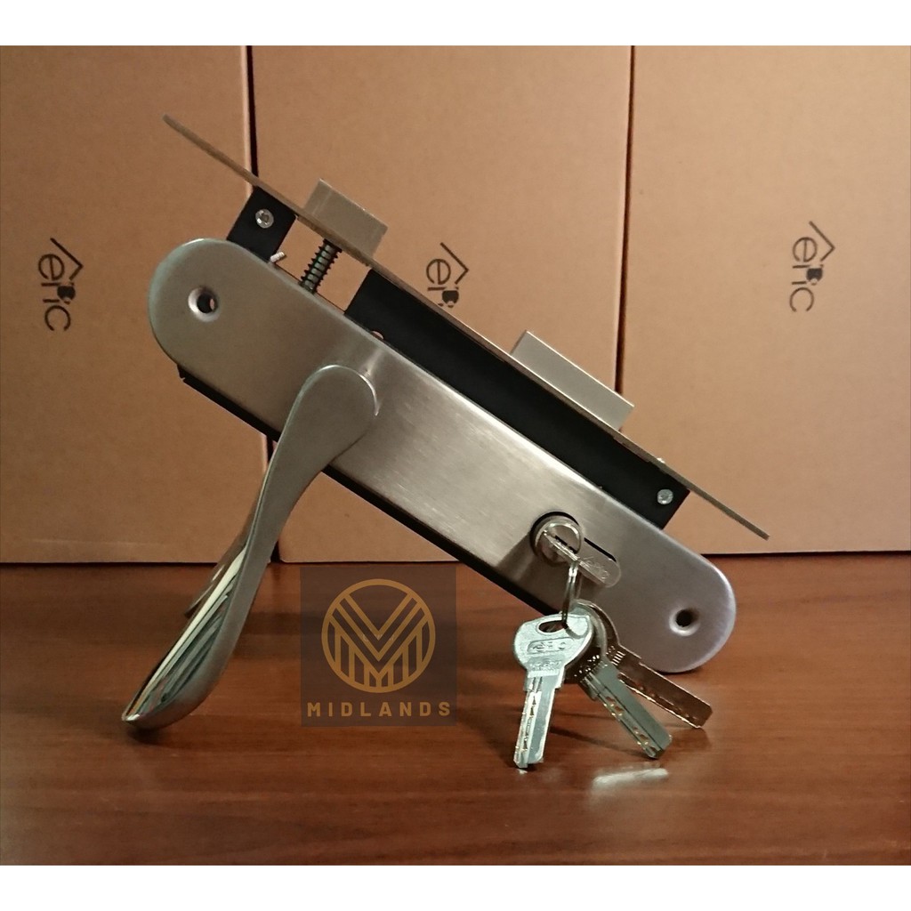 Jual Paket Handle Pintu Besar Stainless/Hendel Gagang Kunci Pintu Besar ...