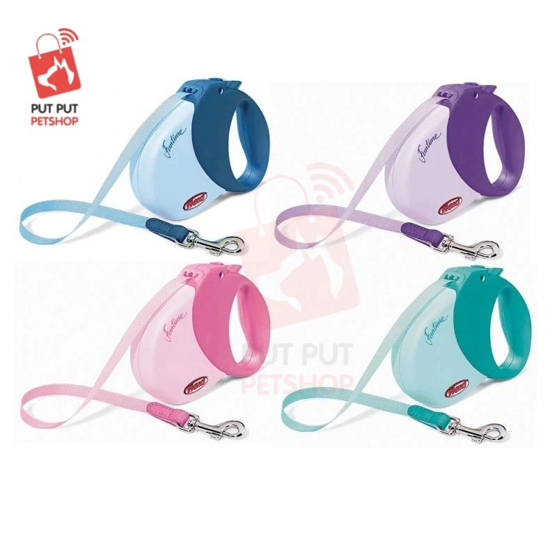 Jual Tali Tuntun Anjing/Kucing Flexi Funtime Retractable Leash | Shopee ...