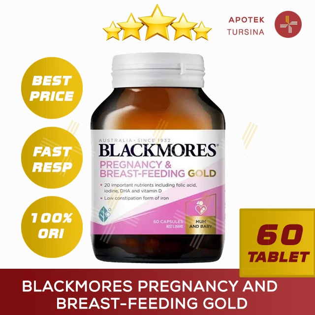 Jual Blackmores Pregnancy and Breastfeeding Gold isi 60 Tablet | Shopee ...