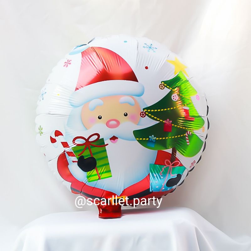 Jual BALON SANTA CLAUS BALON NATAL MERRY CHRISTMAST X-MAS POHON NATAL ...