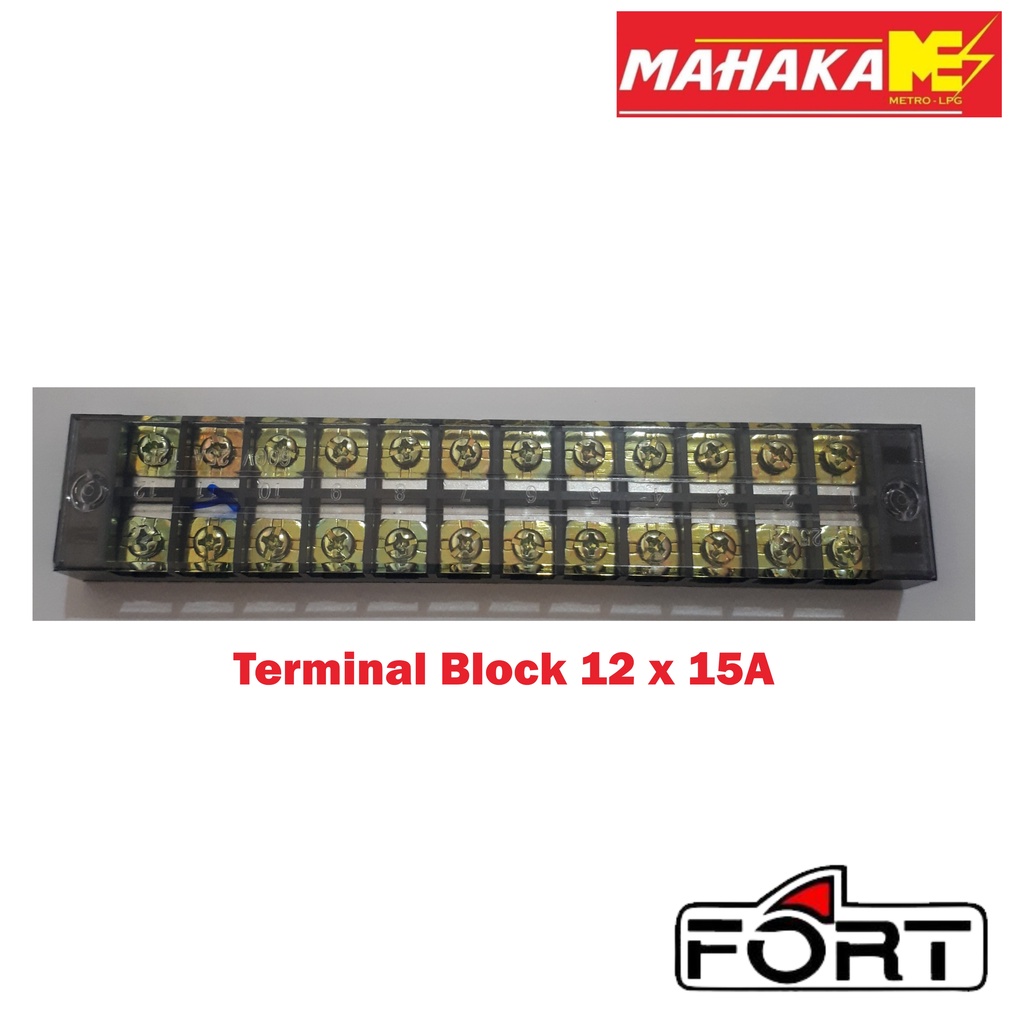Jual Terminal Block 12Pole 15A TB-1512 Fort | Shopee Indonesia