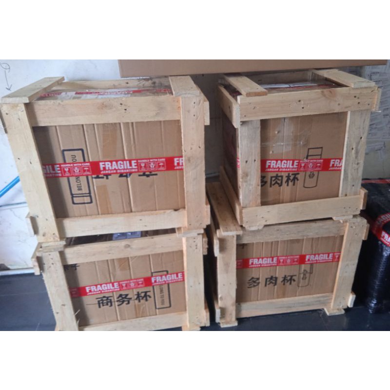 Jual Peti palet kayu utk Tumbler/botol pengaman tambahan pecah belah ...