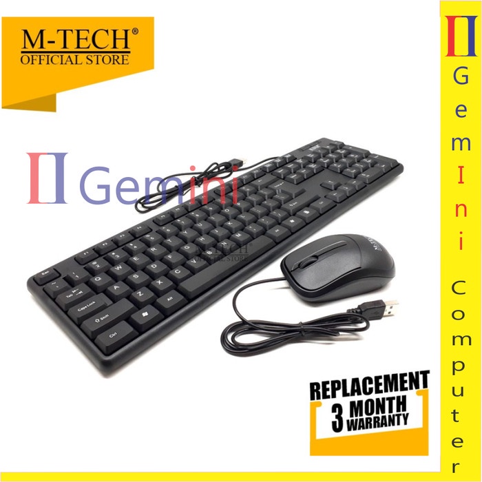 Jual M-Tech Original Keyboard Combo Mouse STK-05 WIRED USB | Shopee ...