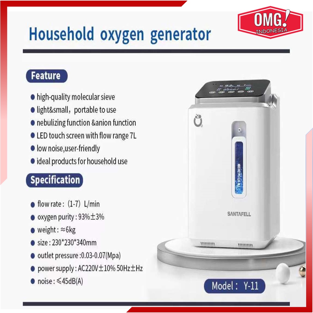 Jual OXYGEN CONCENTRATOR YUWELL YU300 Alat Penghasil Oksigen Pernafasan ...
