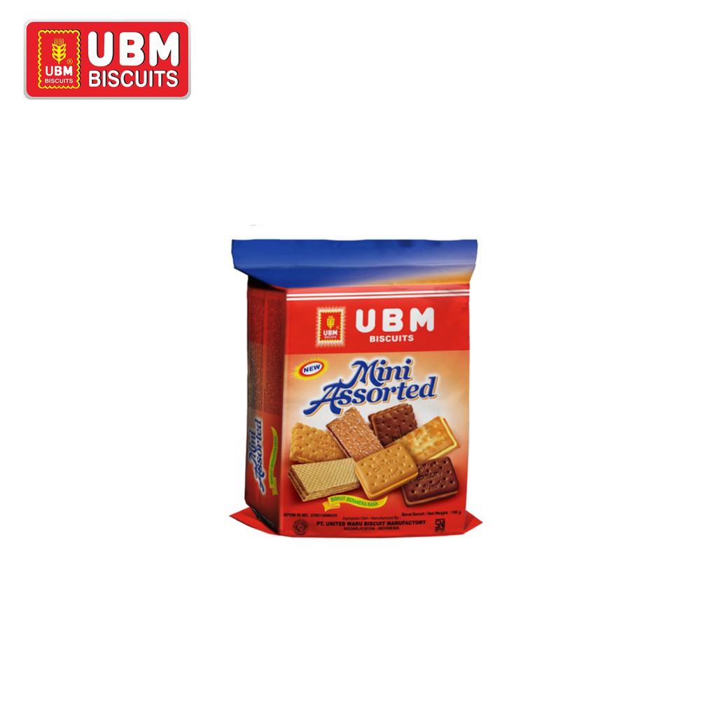 Jual UBM Biscuits Mini Assorted 150g | Shopee Indonesia