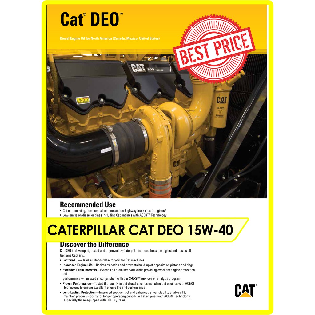 Jual CATERPILLAR CAT DEO 15W-40 ( OLI MESIN DIESEL ) | Shopee Indonesia