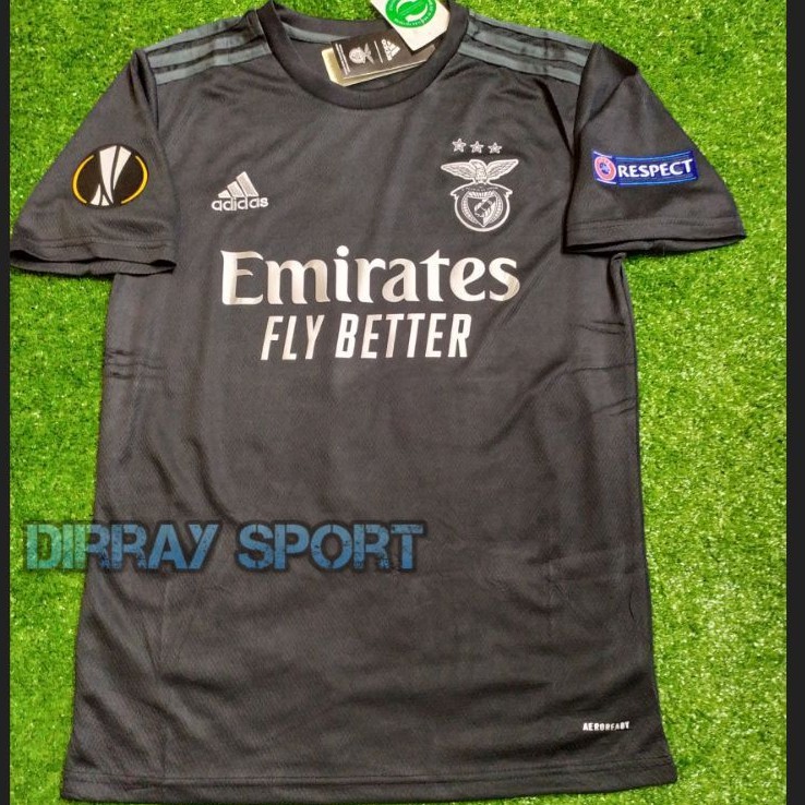 Jual JERSEY BOLA BENFICA AWAY 2020/21 plus Patch UEL | Shopee Indonesia