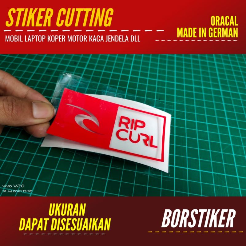 Jual STIKER RIPCURL 2 | STICKER CUTTING BAHAN ORACAL CUSTOM LOGO ...