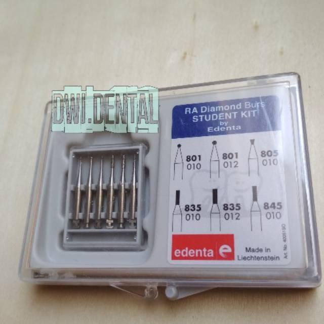 Jual Dental diamond bur low speed edenta student kit | Shopee Indonesia