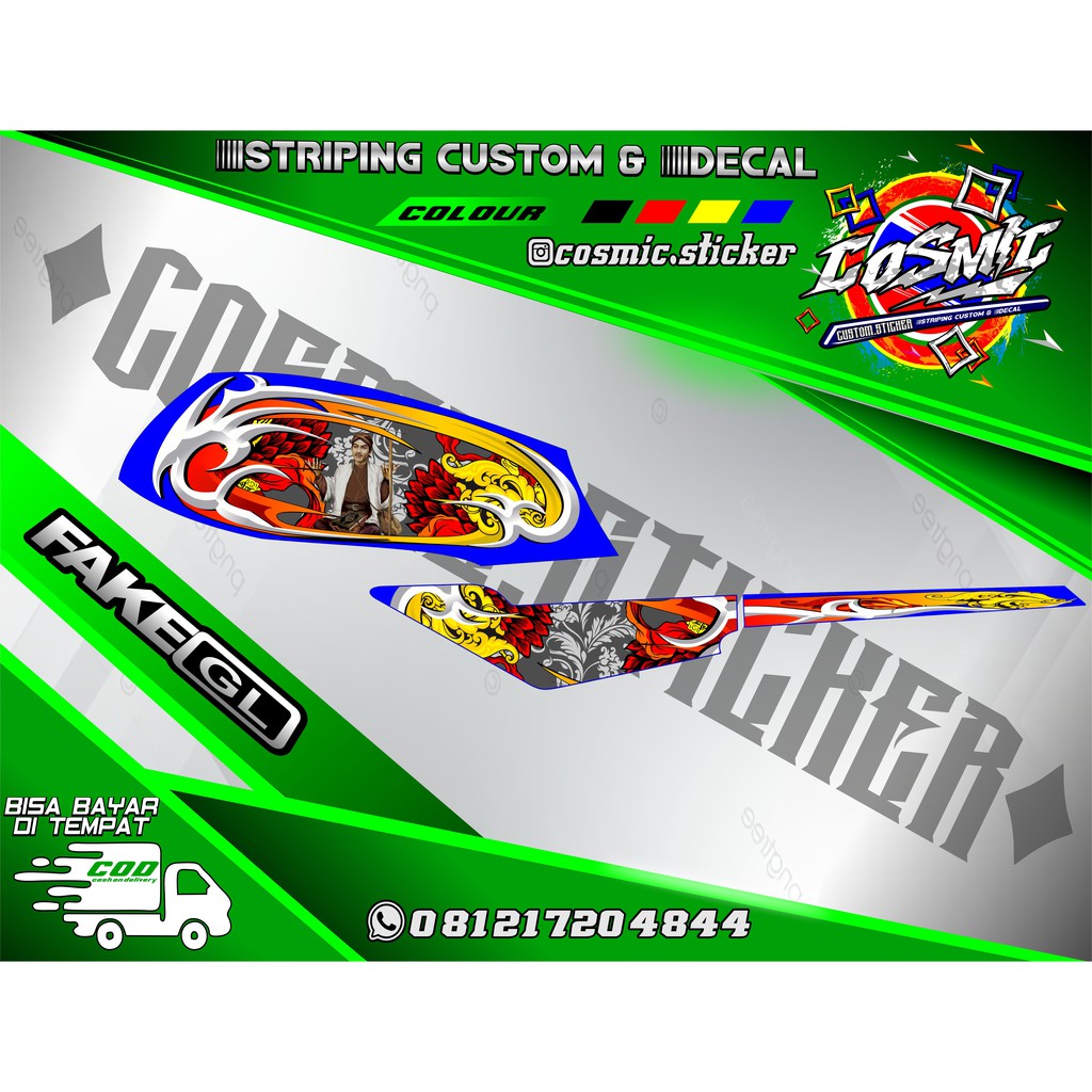 Jual STIKER MOTOR STRIPING DECAL STICKER VARIASI GL | Shopee Indonesia
