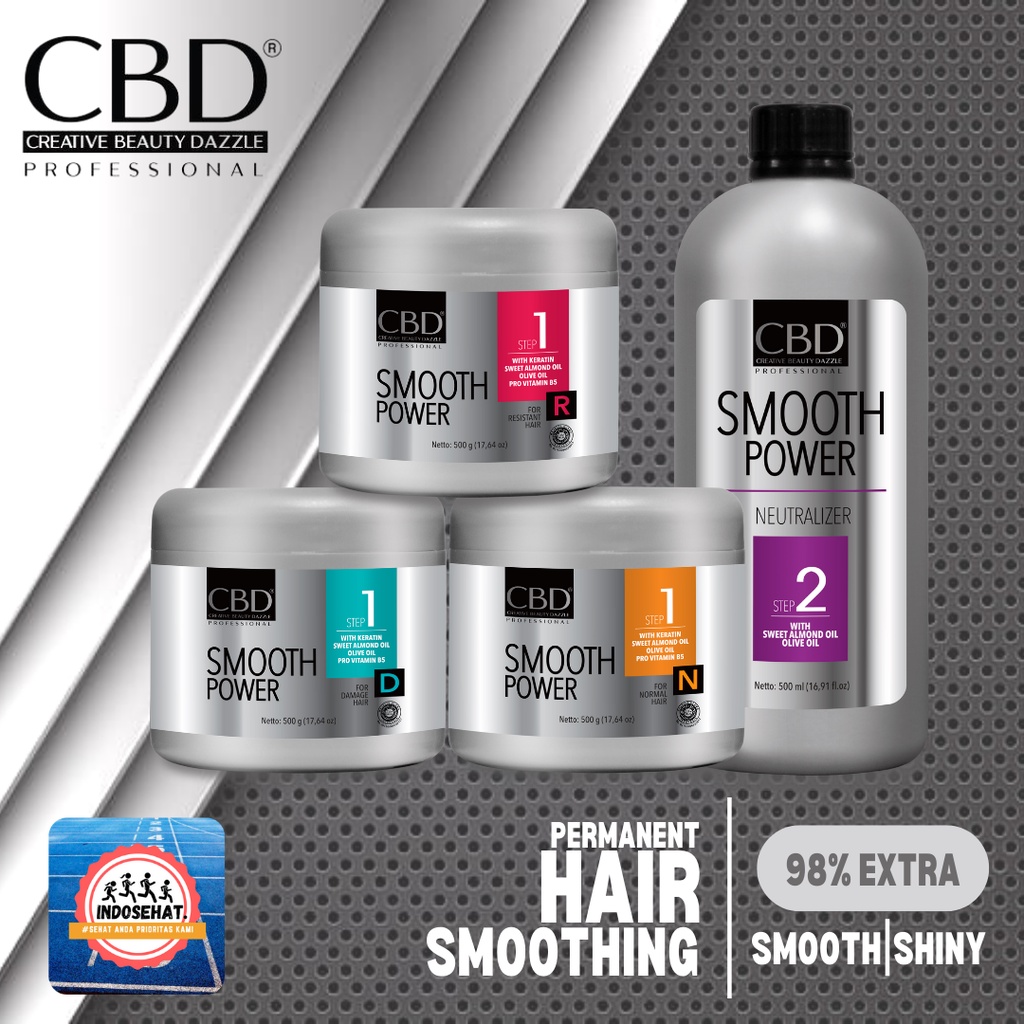 Jual CBD Professional Smooth Power Step 1 Damaged Resistant Normal Hair Smoothing Step 2 Hair ...