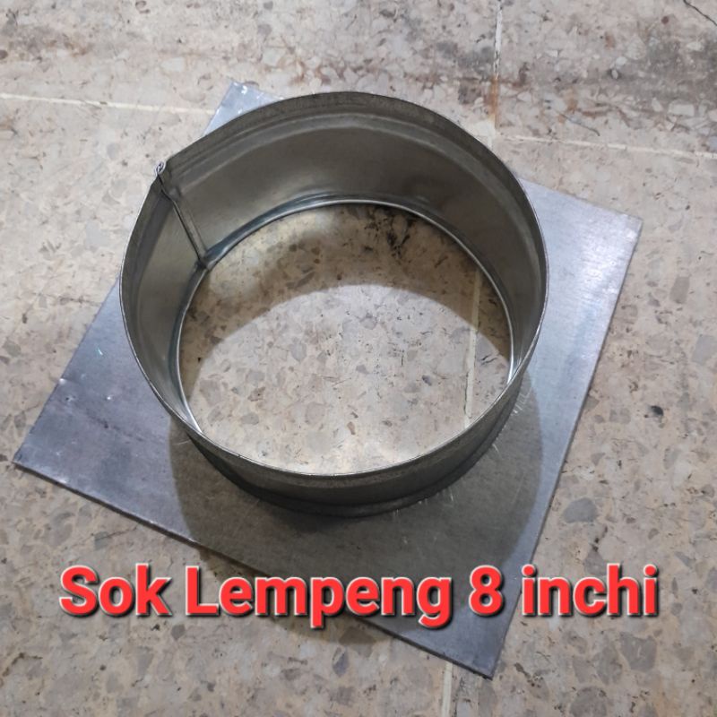 Jual sok lempeng 8 inchi spigot damper 8" konektor flexible ducting 8" | Shopee Indonesia