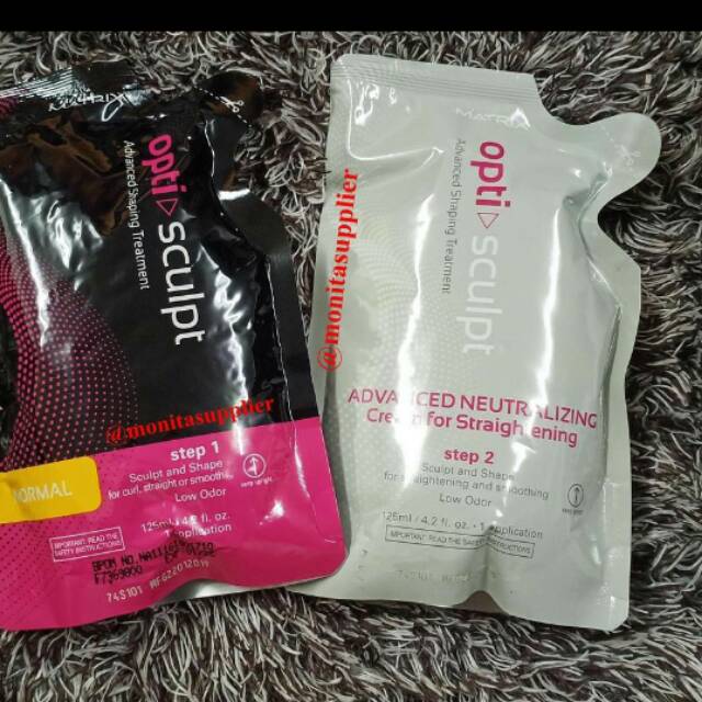Jual Obat Smoothing Matrix Mini Opti Sculpt Keratin step 1 dan 2 (125ml ...