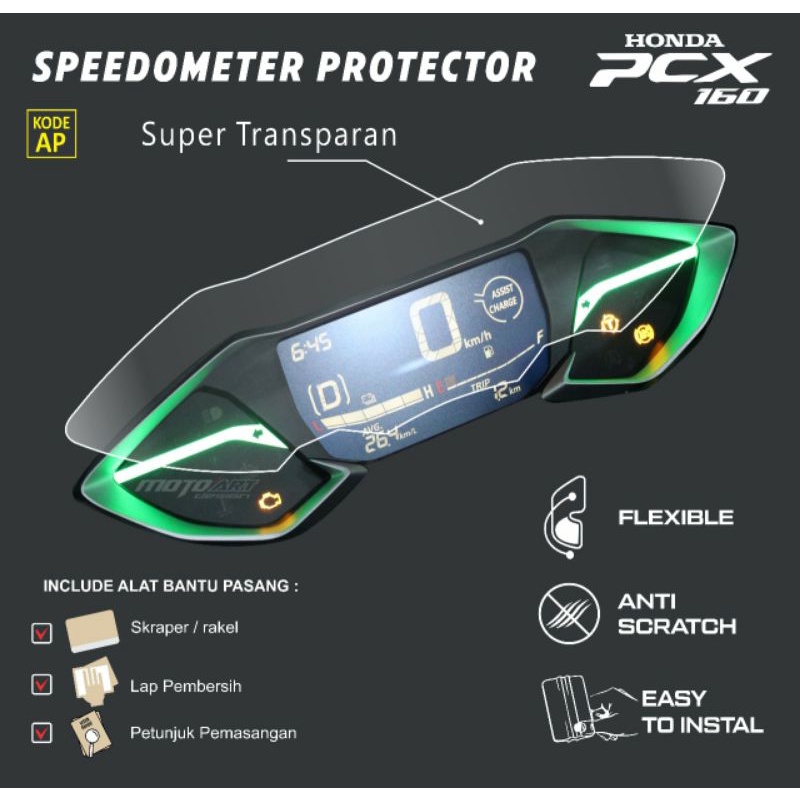 Jual ANTI GORES SPEEDOMETER ALL NEW HONDA PCX 160 CC | Shopee Indonesia