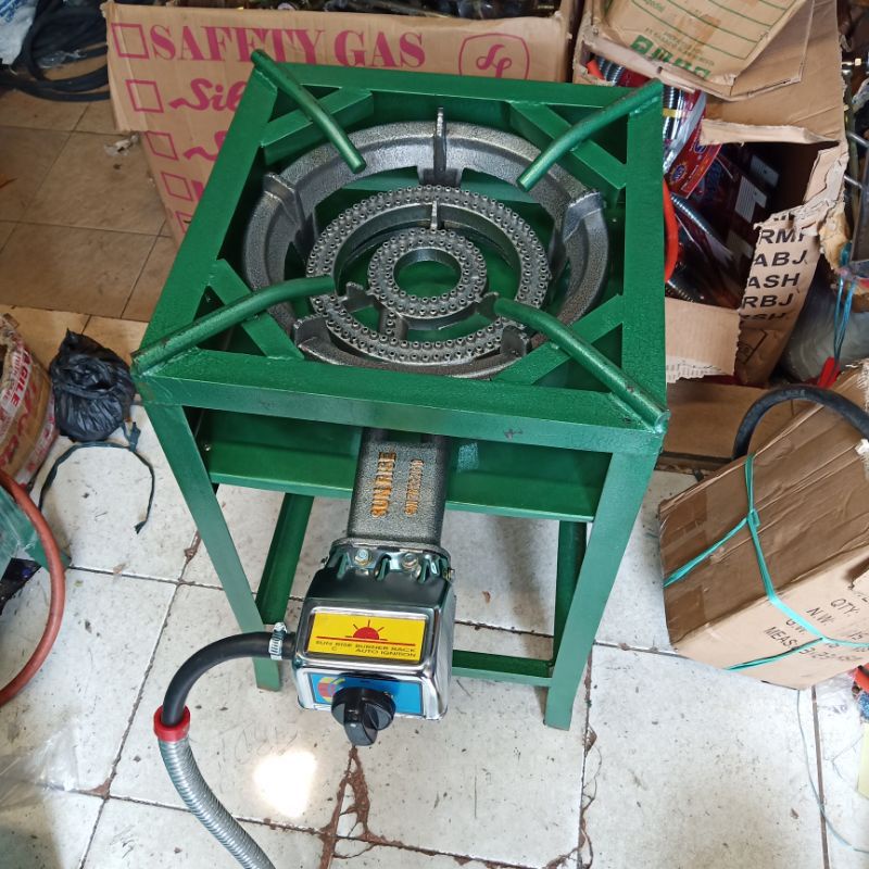 Jual Paket Kompor Sun Rise SR 405 auto + Rangka 40x40x70cm Kompor Tekanan Rendah | Shopee Indonesia