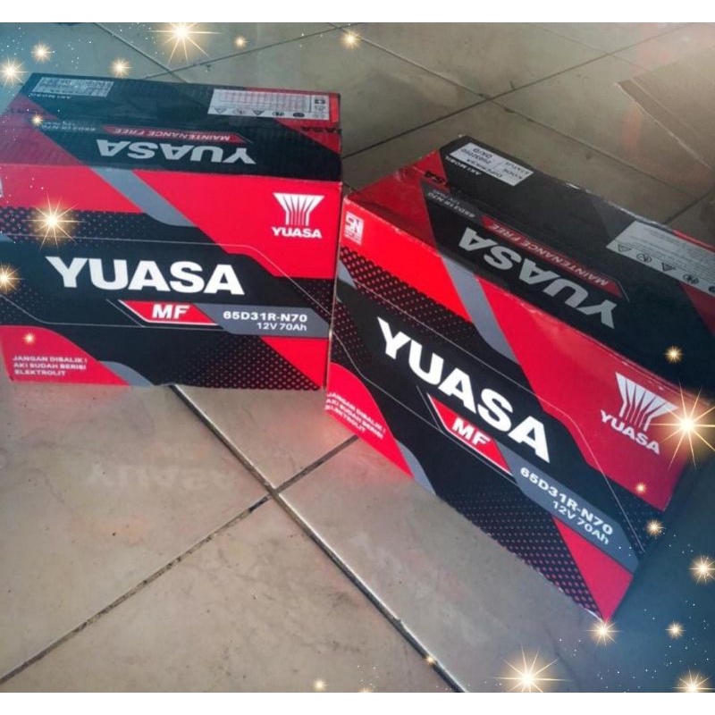 Jual Aki Yuasa MF N70 12v 70ah kering kuda Diesel | Shopee Indonesia