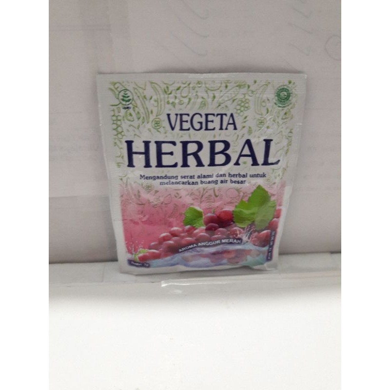 Jual vegeta herbal sachet 5g/untuk melancarkan buang air besar | Shopee ...