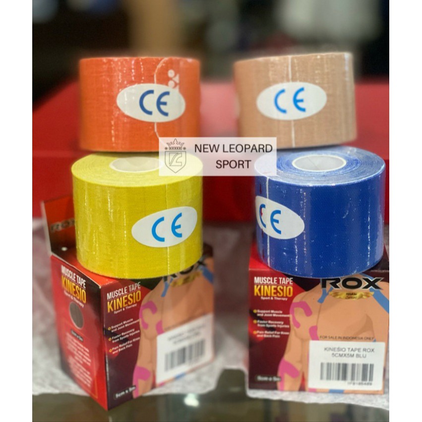 Jual Kinesiology Tape Rox polos 5cm x 5m / Kinesio Tape | Shopee Indonesia