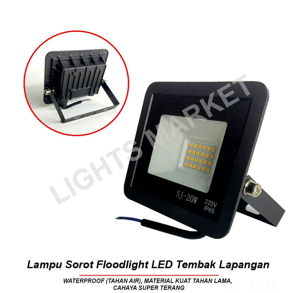 Jual Lampu Sorot LED Tembak Outdoor 10W 20W 30W 50W - Waterproof Tahan Air Untuk Halaman, Taman ...