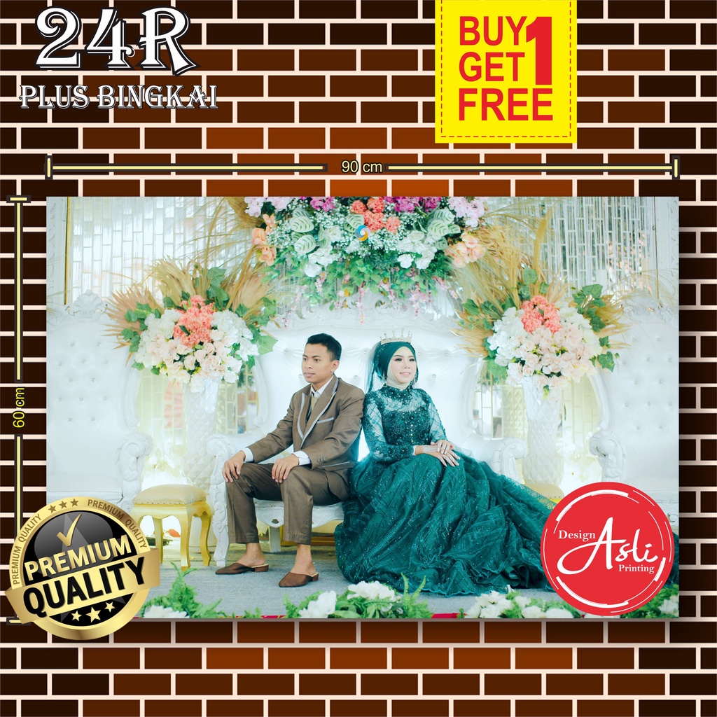 Jual Cetak Foto Besar 24R (60x80)cm & 24R+ (60x90)cm + Bingkai (Buy 1 ...