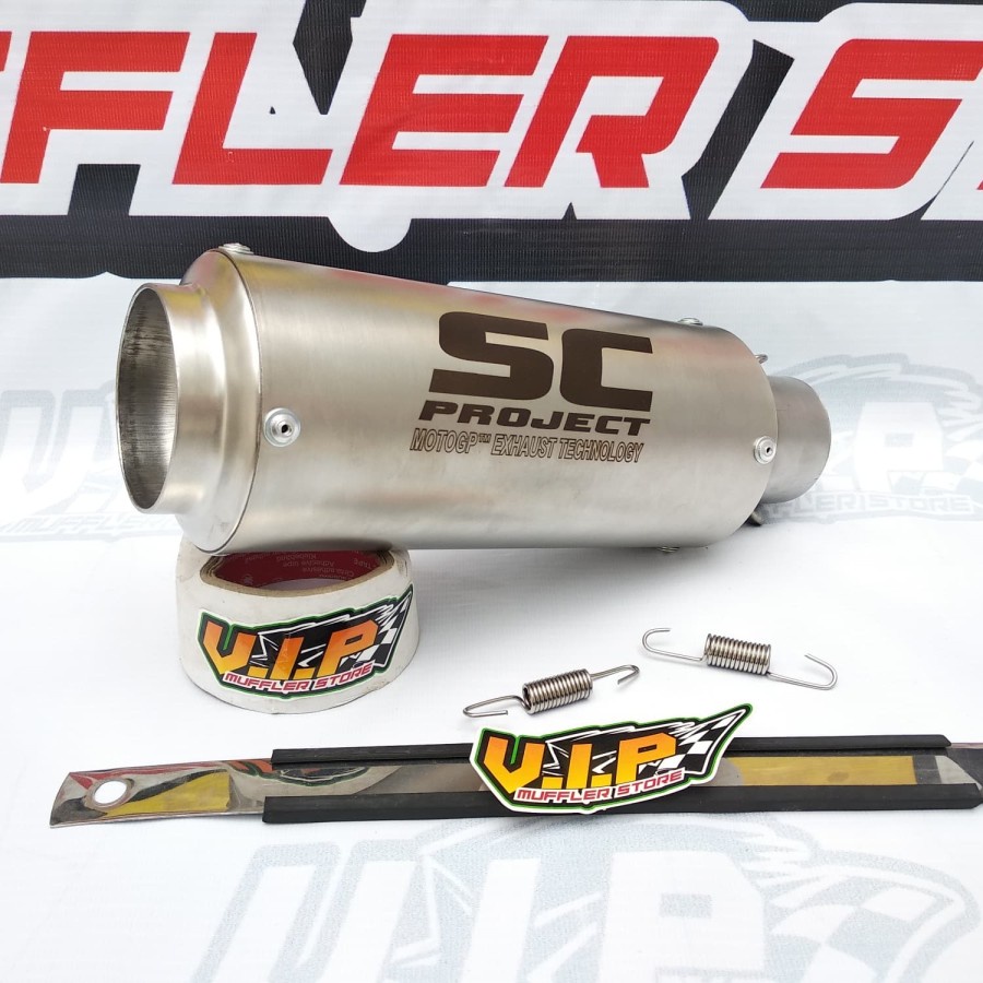 Jual Silincer Knalpot SC PROJECT CR-T Sandblasting Stainless | Shopee ...