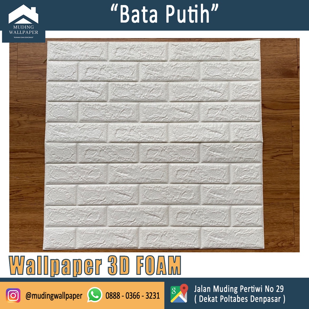 Jual Wallpaper Dinding Motif Bata 77 x 70 cm | Shopee Indonesia