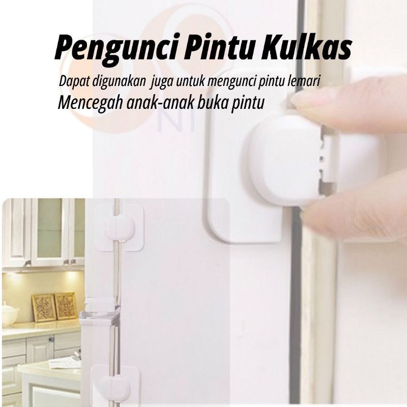 Jual Safety lock pintu kulkas dispenser / Pengaman pengunci pintu ...