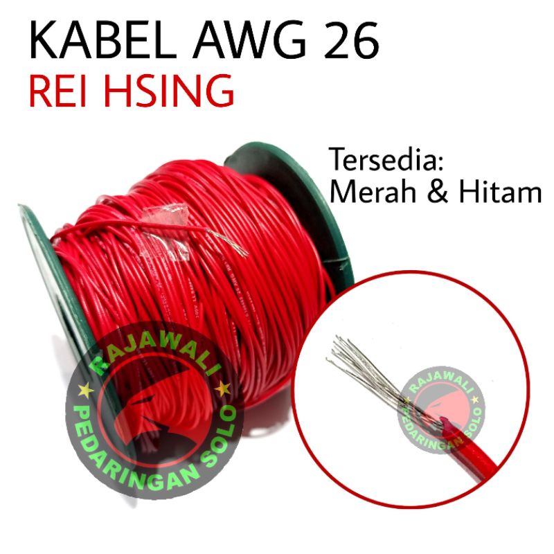 Jual KABEL AWG 26 PER METER KABEL SERABUT DC AWG26 | Shopee Indonesia